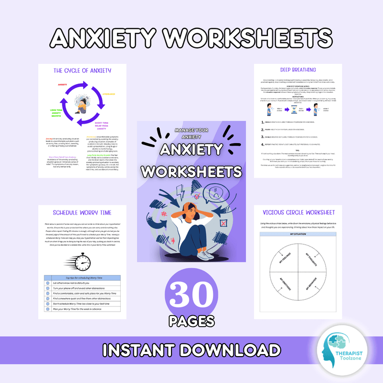 Therapeutic Tools: Mental Health Worksheets | Therapist Toolzone