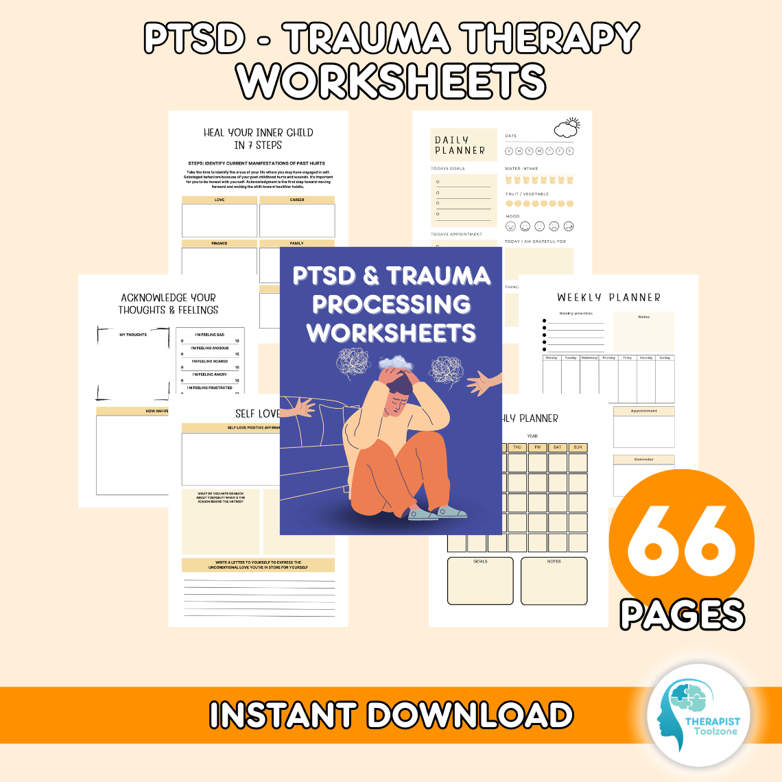 Therapeutic Tools: Mental Health Worksheets | Therapist Toolzone